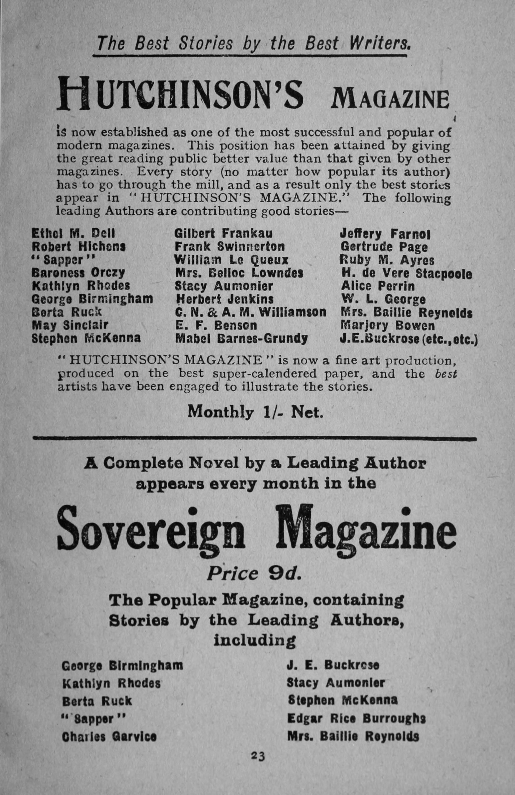 British pulps – ads - Pulpflakes